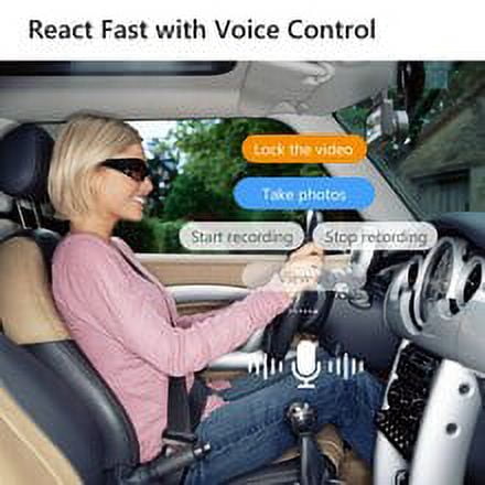 Imou 4MP Dash Cam Car DVR Video Recorder Night Vision Voice Control 24h ...