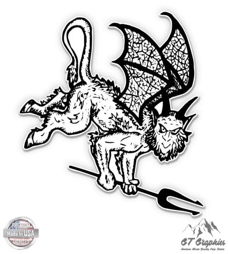 Imp Devil Evil Spirit Fantasy - 12" Vinyl Sticker Waterproof Decal ...