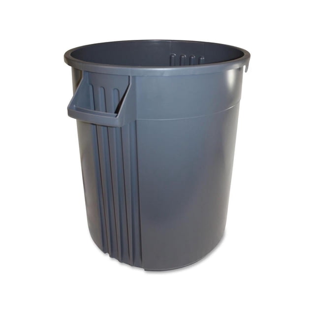 Impact 32 Gallon Outdoor Vented Trash Can, Black - Walmart Business ...