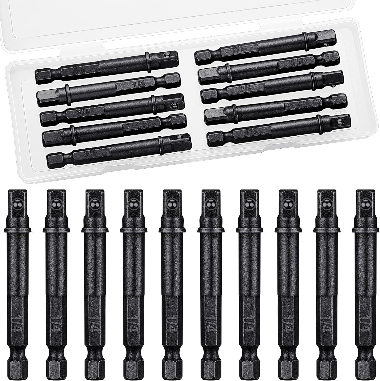 Impact Adapter Square Socket for Drills Extension Driver Bits Hex ...