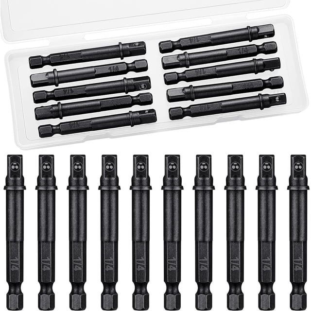 Impact Adapter Square Socket for Drills Extension Driver Bits Hex ...