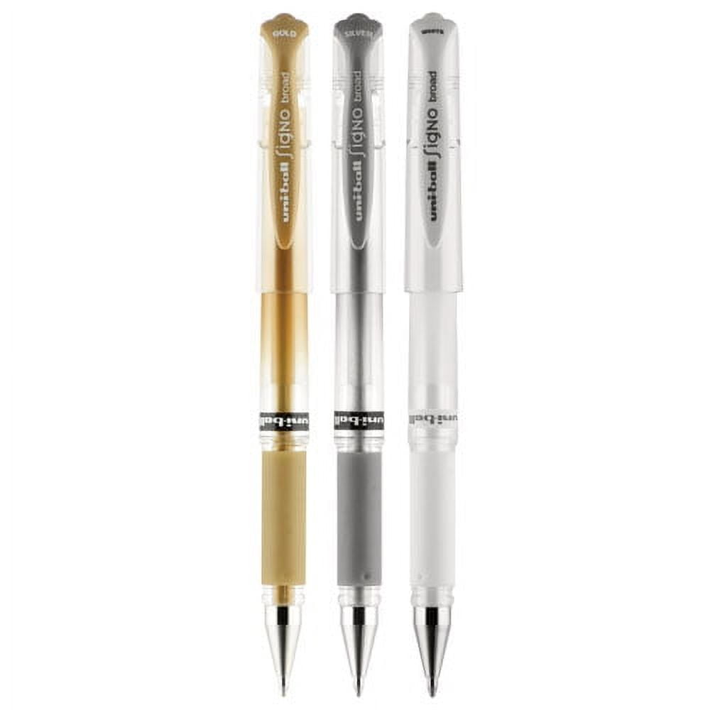 Impact Bold Gel Pen, Stick, Bold 1 Mm, Assorted Marvelous Metallics Ink ...