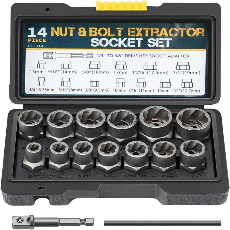 Impact Bolt & Nut Remover Set, 1 Set Universal Impact Bolt and Nut ...