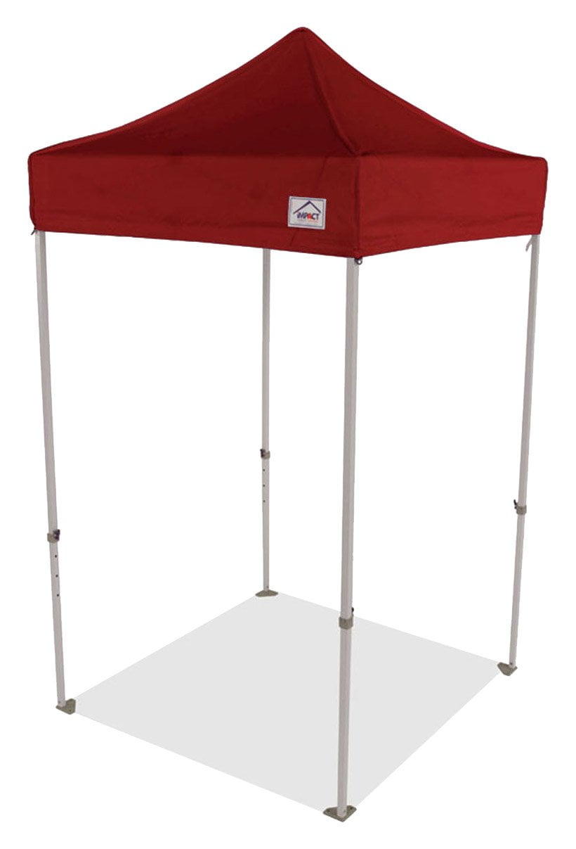 Impact Canopy 5x5 Pop Up Canopy Tent, Lightweight Powder Coated Steel ...