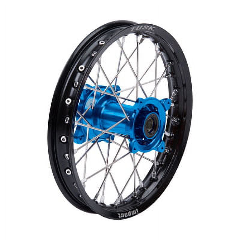 Impact Complete Wheel - Rear 14 x 1.60 Black Rim/Silver Spoke/Blue Hub ...