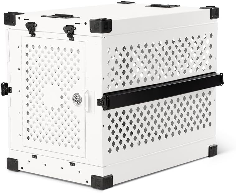 Impact Dog Crates Collapsible Dog Crate, White, 30" (30.5"L x 20.5"W x ...