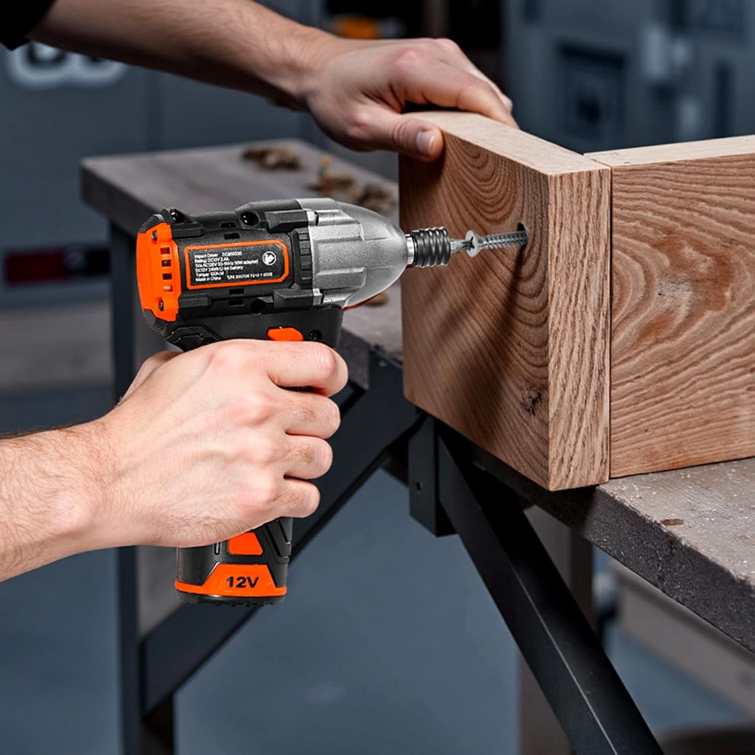 Impact Driver, 1/4 Inch, 3000 RPM Max Speed, 12 V Brushless Motor ...