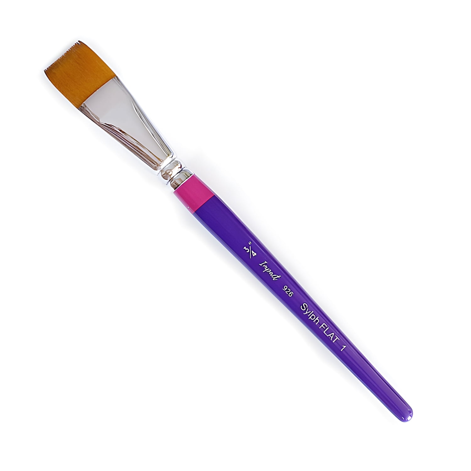 Impact Face Painting Brush - Sylph Flat 1 (3/4"), Professional Artist ...