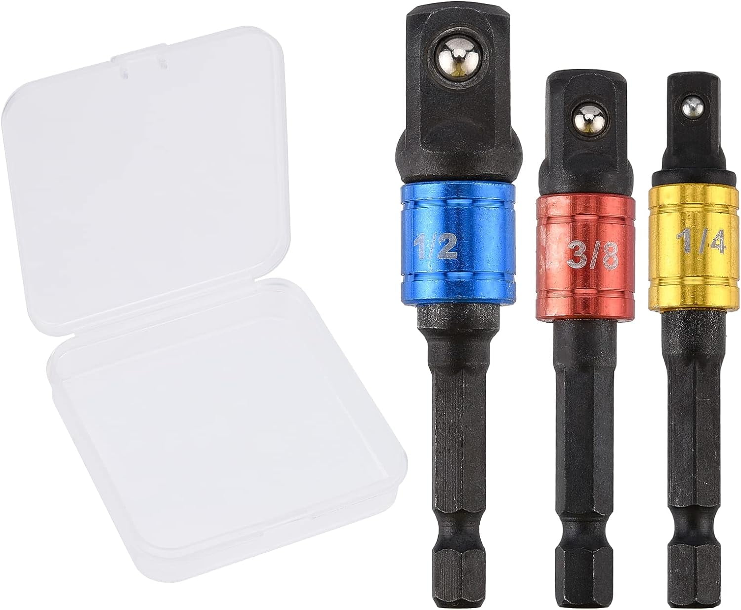 Impact Grade Driver Sockets Adapter Extension Set Turns Power Drill Into High Speed Nut Driver 1 ...