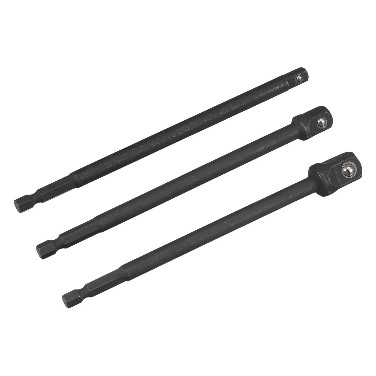 Impact Grade Socket Adapter Set 6" Extension Bit 1/4" Hex Shank 1/4" 3/8" 1/2“ - Walmart.com