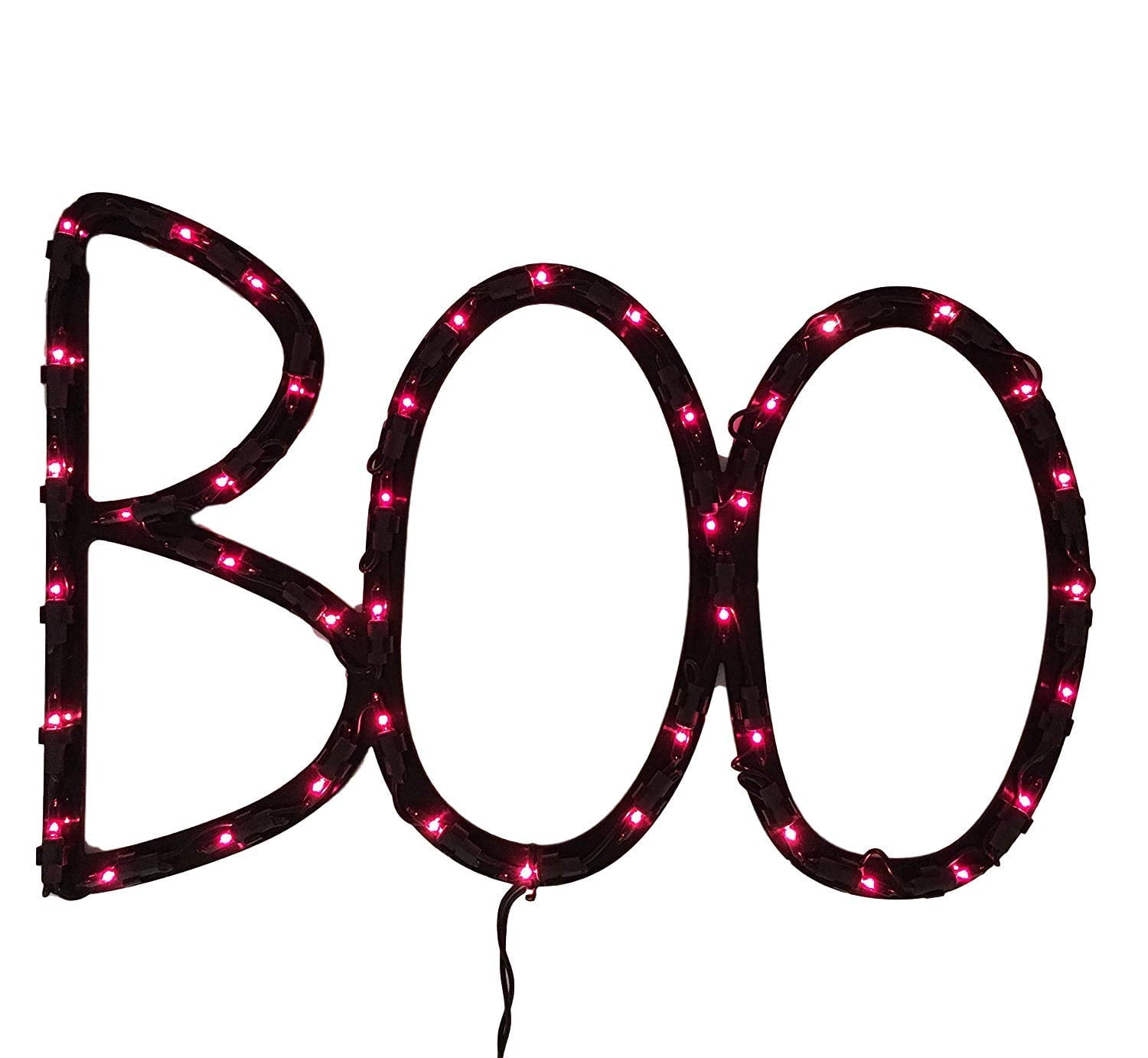 Impact Innovations Decorative Halloween Lighted Boo Ornamental ...