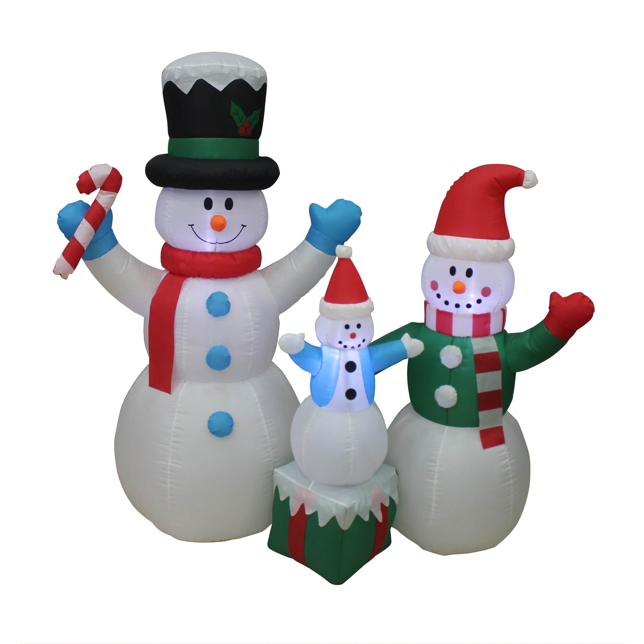 Impact Lighted Snowman Yard Inflatable, 60" - Walmart.com