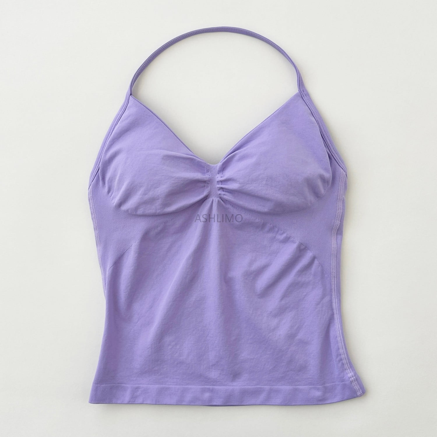 Impact Longline Strappy Gym Top With Logo Backless Gym Clothes Women ...