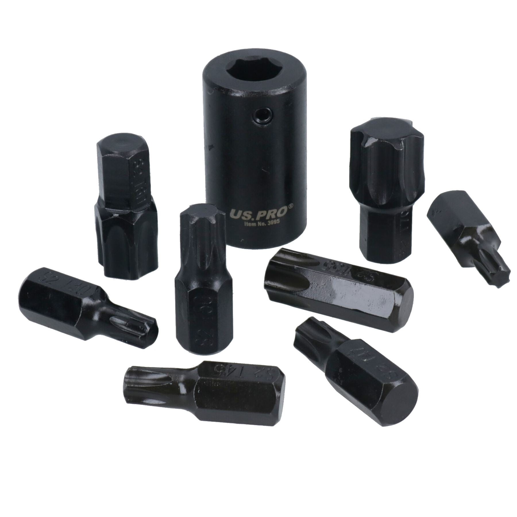 Impact Male Torx Star Bits Sockets with 1/2in Drive Bit Holder T30 – T70 9pc Set - Walmart.com