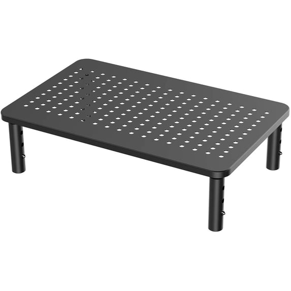 Impact Mounts Laptop PC Monitor Stand with Sturdy, Stable Black Metal ...
