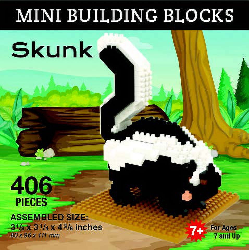 Mini Building Blocks - Skunk, 406 Piece Brick Kit, Ages 7+ - Walmart.com
