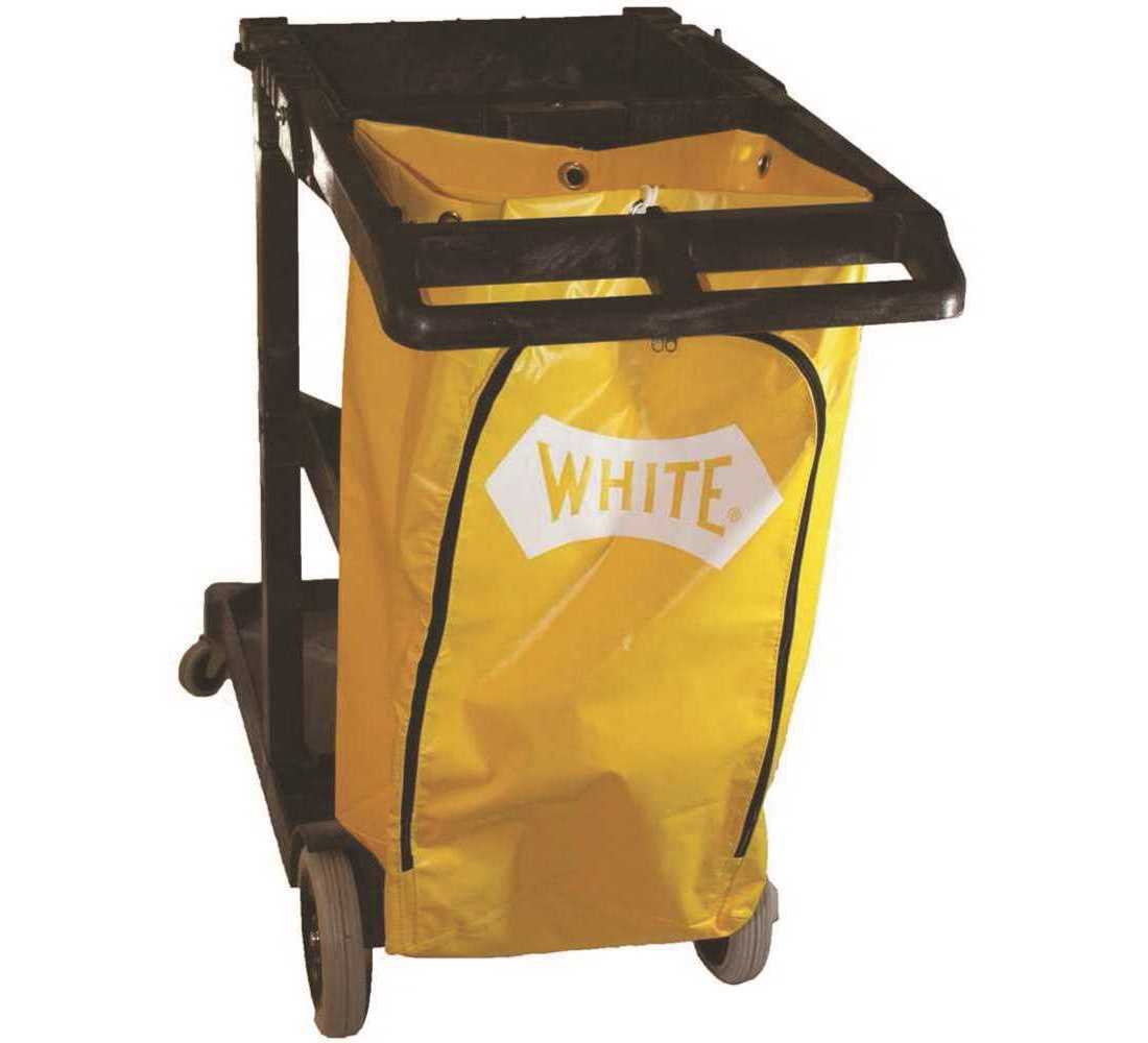 Impact Products 6850-90 25 gal Impact Janitors Cart with Vinyl Bag ...