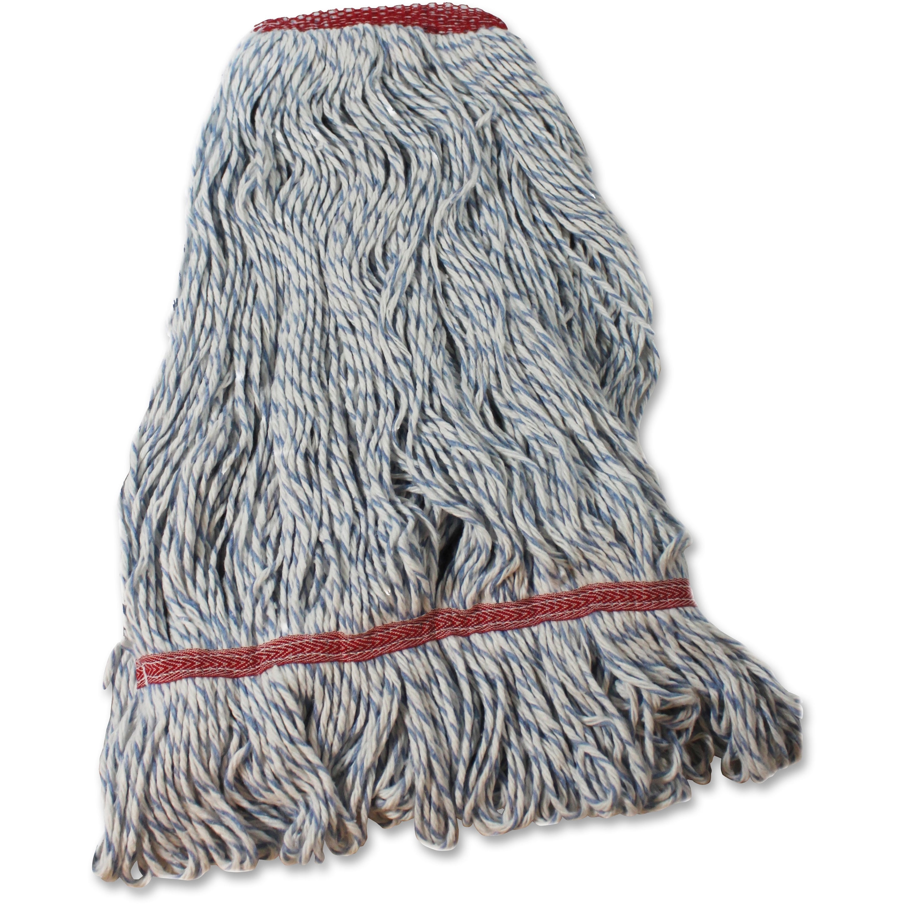 Impact Products Looped-End Finished Mop Head, Large, Blue/White ...
