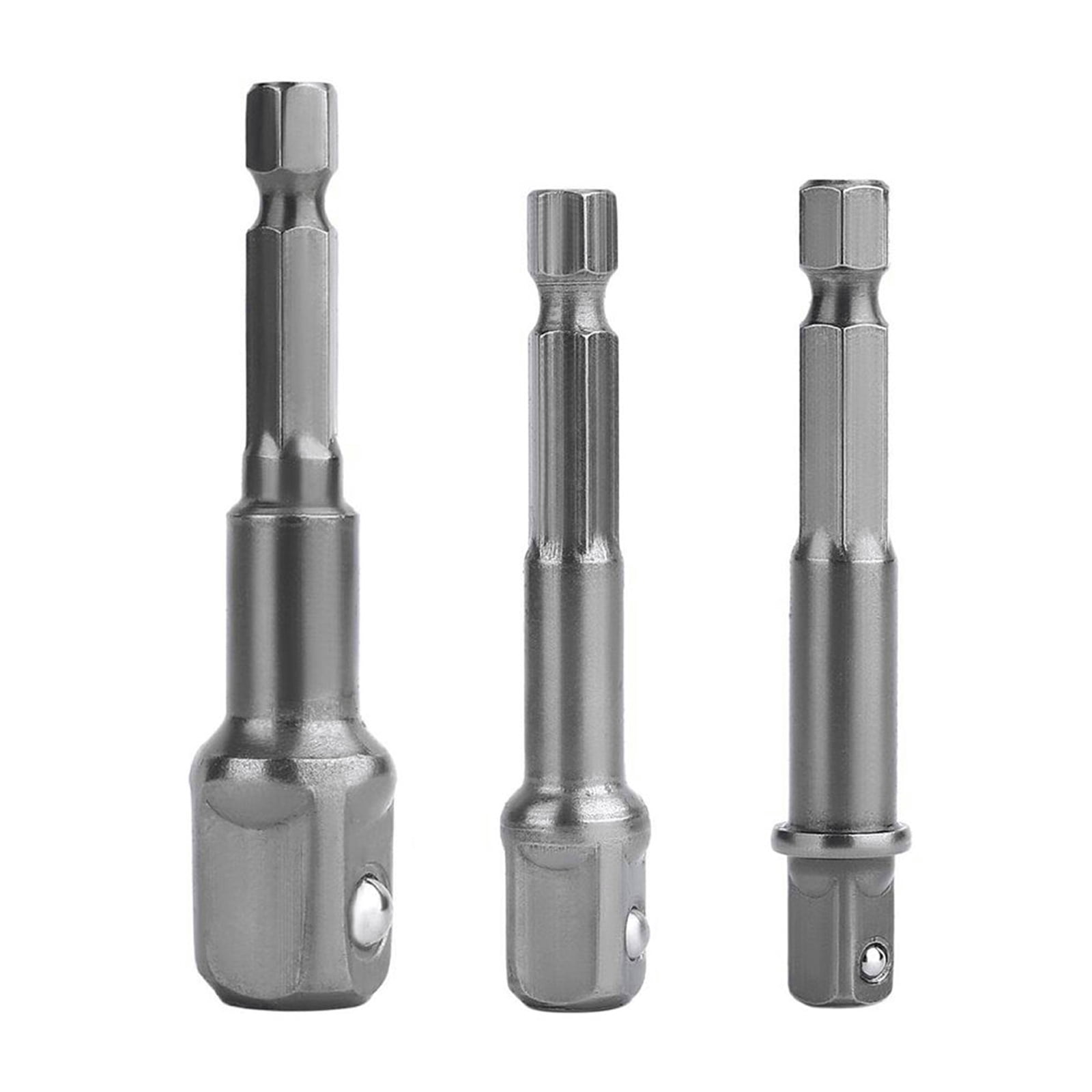 Impact Socket Adapter Set, 1/4-1/2 Inch Square Drive, 3-Piece Power ...