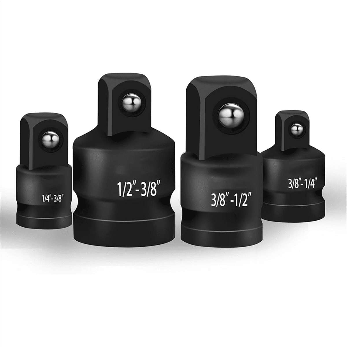 Impact Socket Reducer and Adapter Set, Steel Breaker Bar Wrench ...