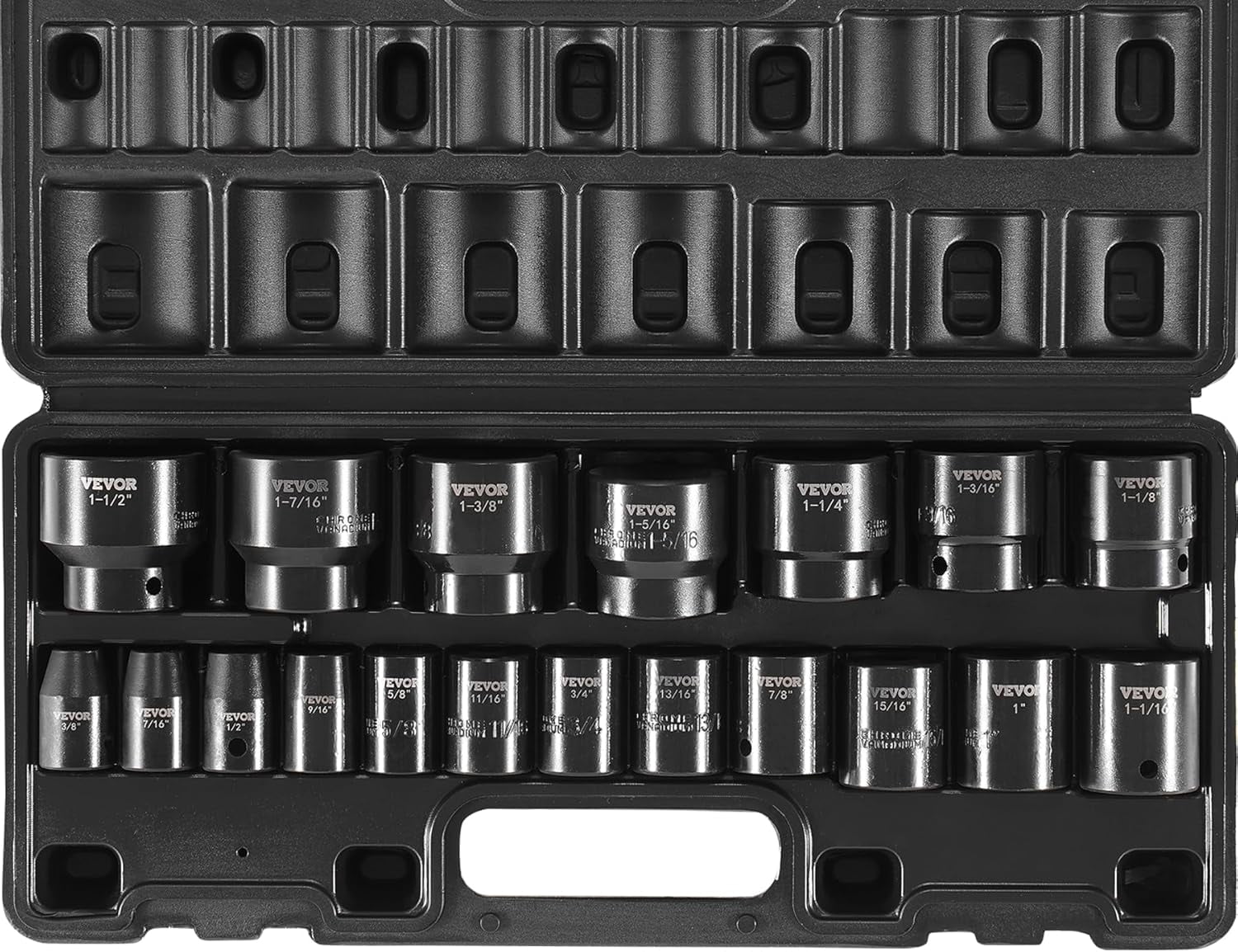 Impact Socket Set 1/2 Inches 19 Piece Impact Sockets, 1/2 Inches Drive ...