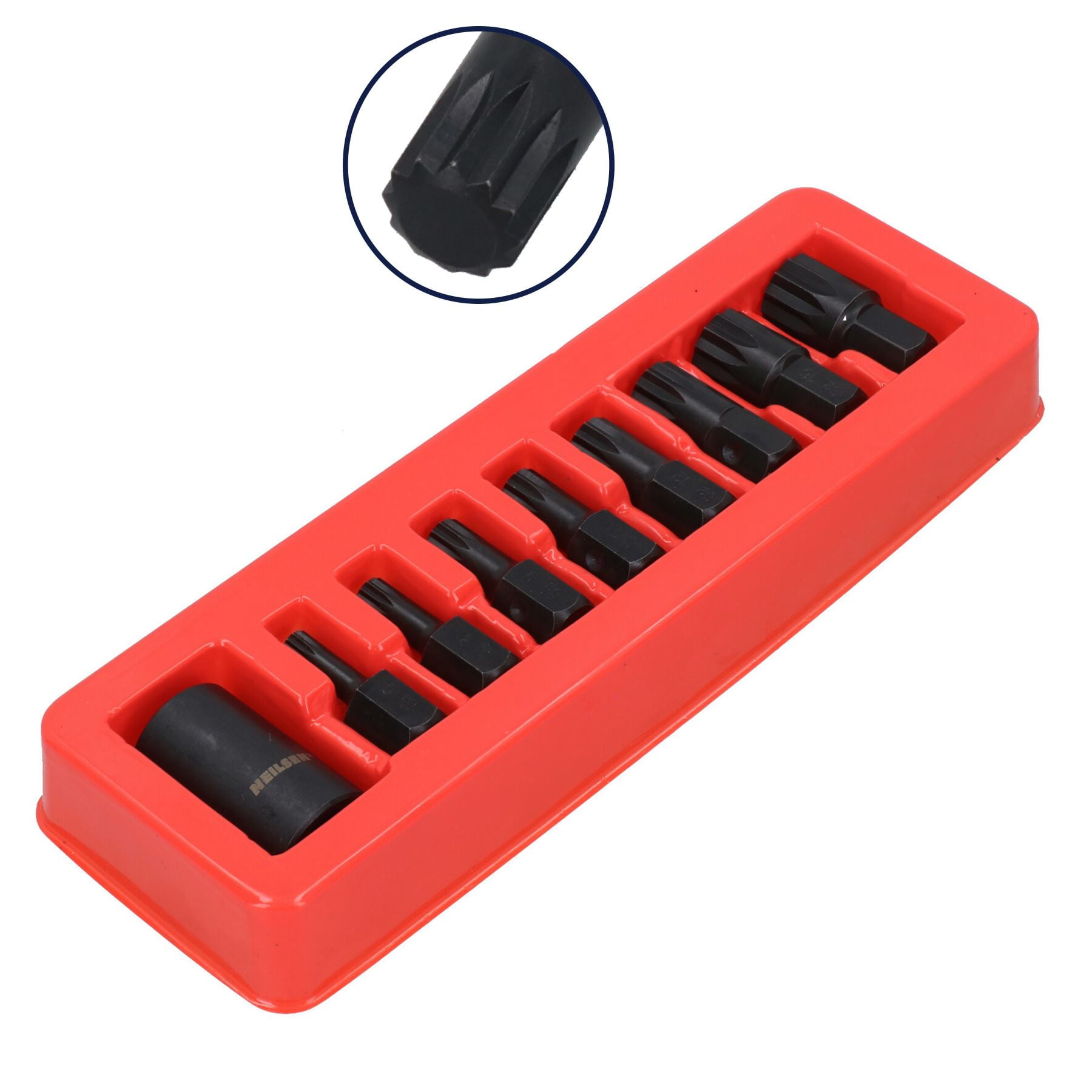 Impact Spline Bit and 1/2" Drive Bit Holder Set M6 – M18 Impacted ...