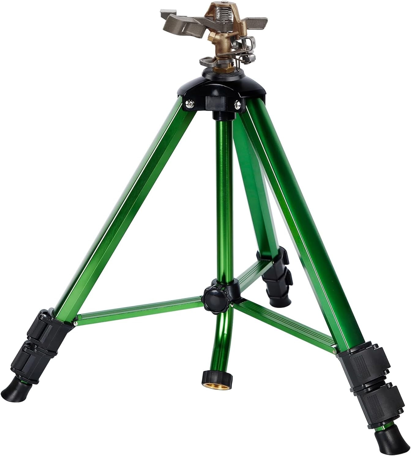 Impact Sprinkler Head on Tripod Base, Heavy Duty Lawn Sprinklers, 360 ...