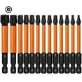 Impact Torx Bit Set 13pcs (T10-T55),3" Security Torx Bit Set, Tamper ...