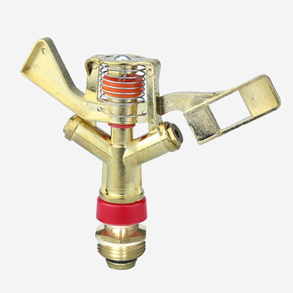 Impact Water Sprinkler, 3/4 Inch Brass Lawn Sprinkler, 360° Oscillating ...