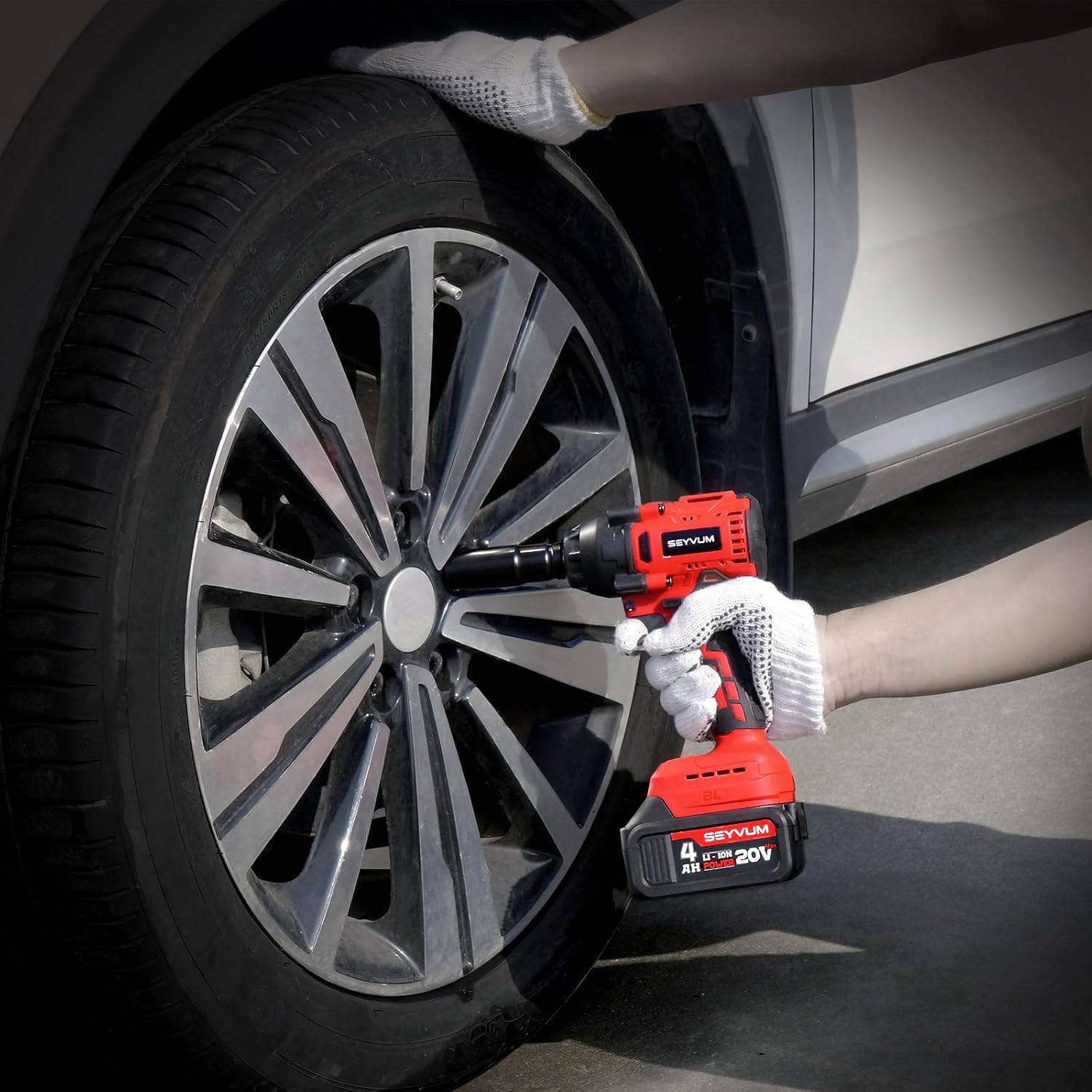 Impact Wrench,1/2" Impact Gun, Power Impact Driver Max Torque 320 Ft ...