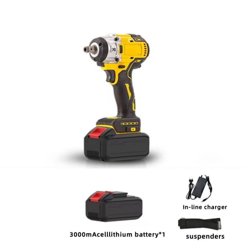 Impact wrench, 20V impact brushless motor, 1/2 inch electric impact gun ...