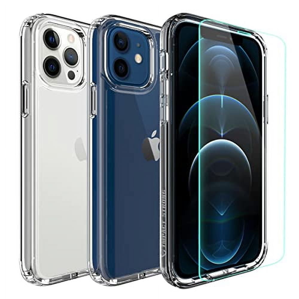 ImpactStrong Compatible with iPhone 12 Case / 12 Pro Case, Clear Full ...
