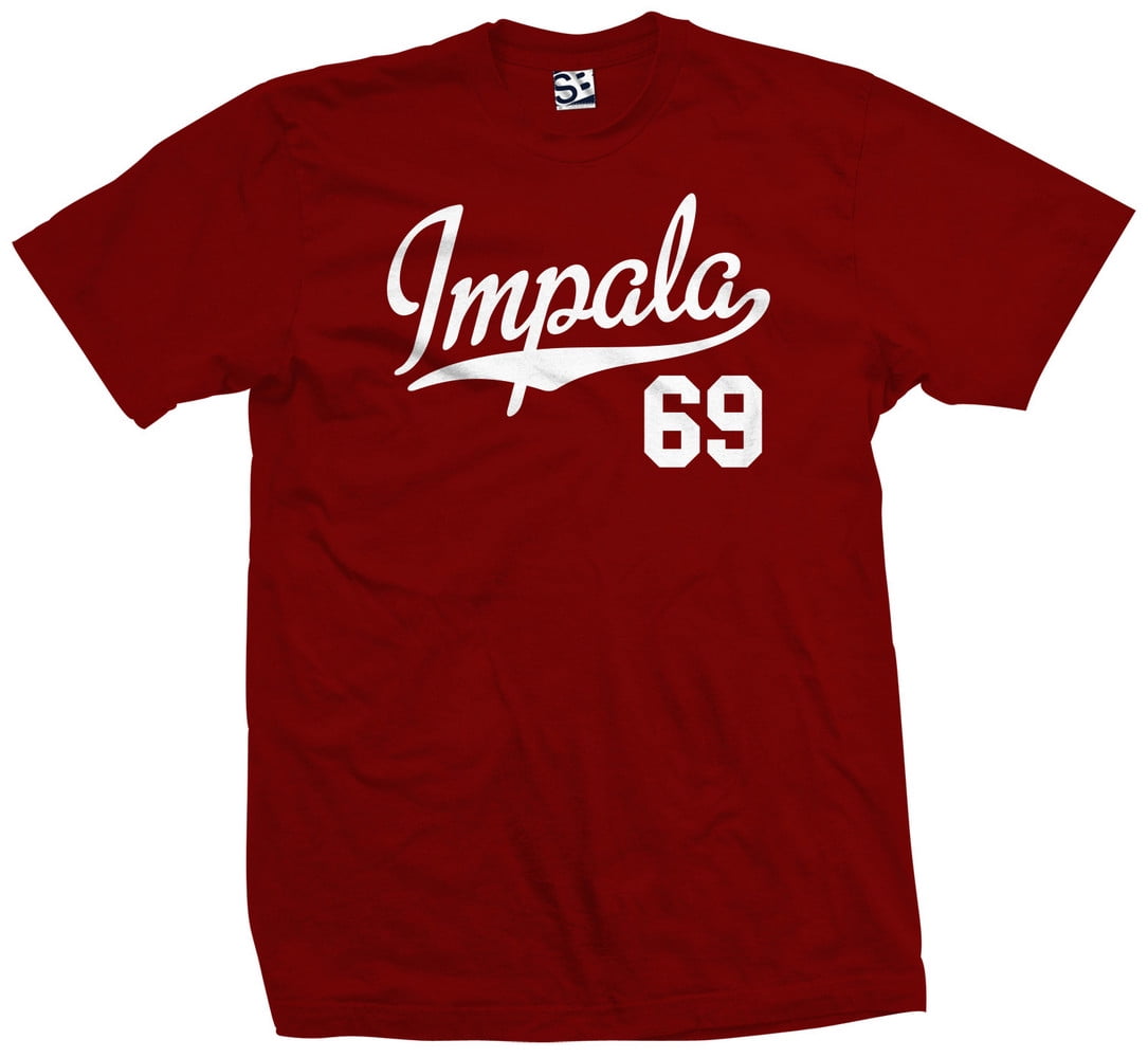 Impala 69 Script Jersey T-Shirt 1969 Lowrider Ladies Womens Mens ...