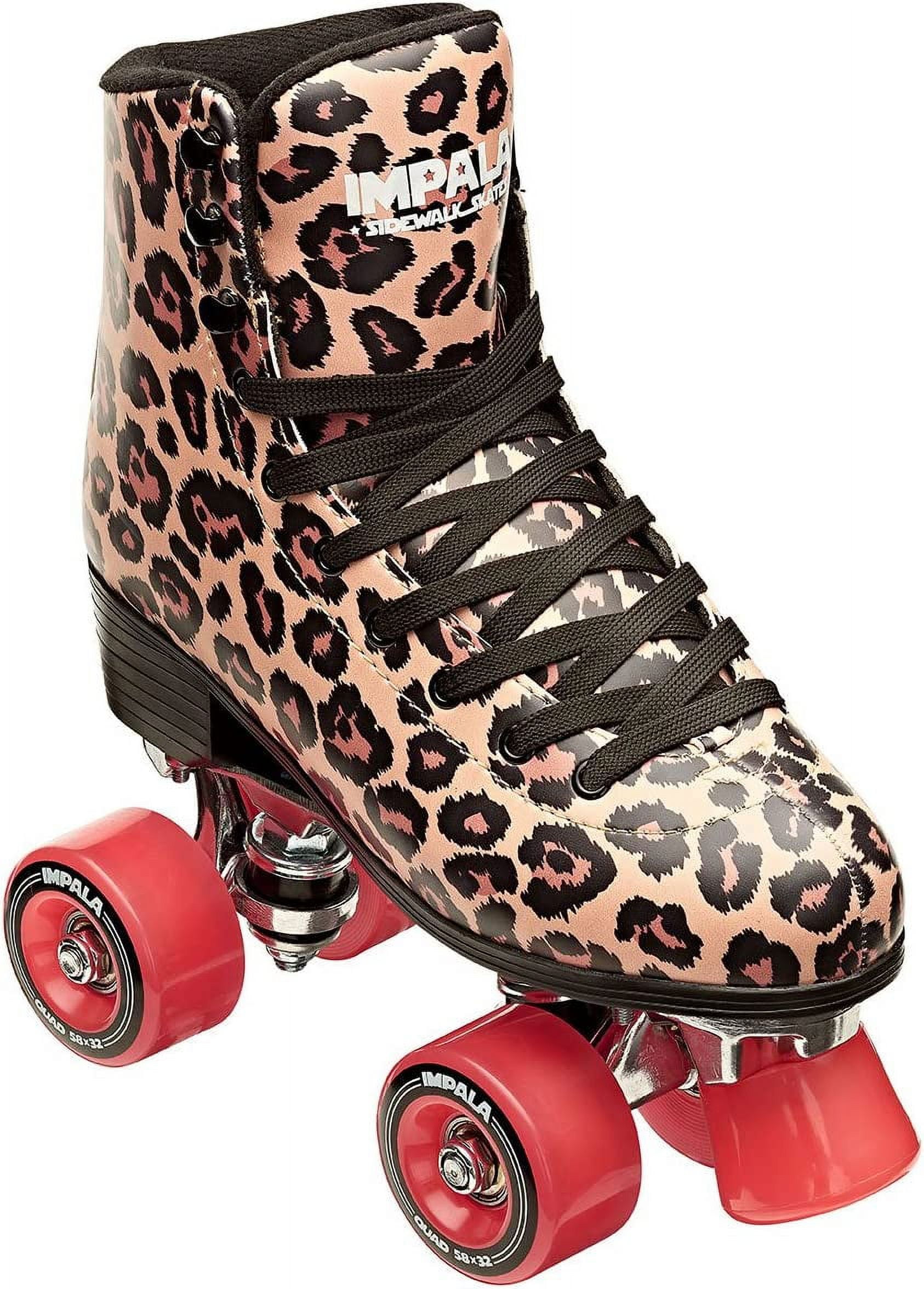 Impala Roller Skates - Leopard | Classic Quad Skates for Women and Men ...