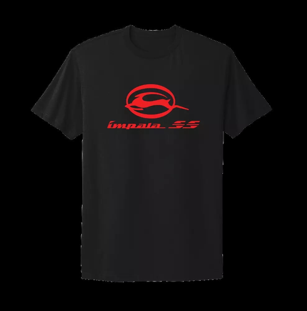 Impala SS Retro Muscle Car Logo Black T-shirt Size S-3XL - Walmart.com