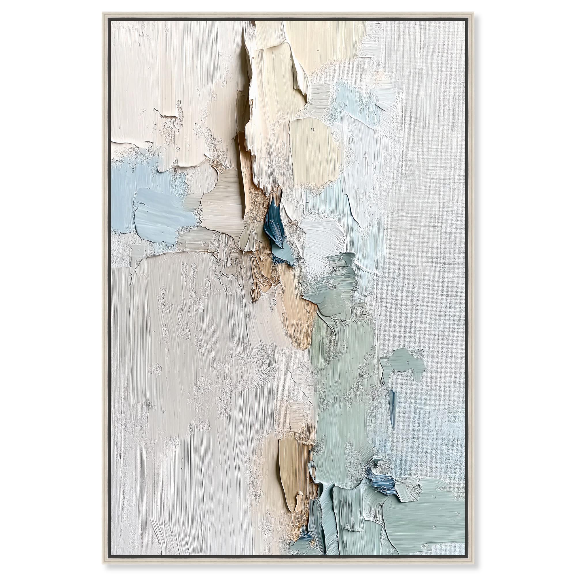 Impasto Intervals III Canvas Textured Digital Art by Art Remedy, Silver ...