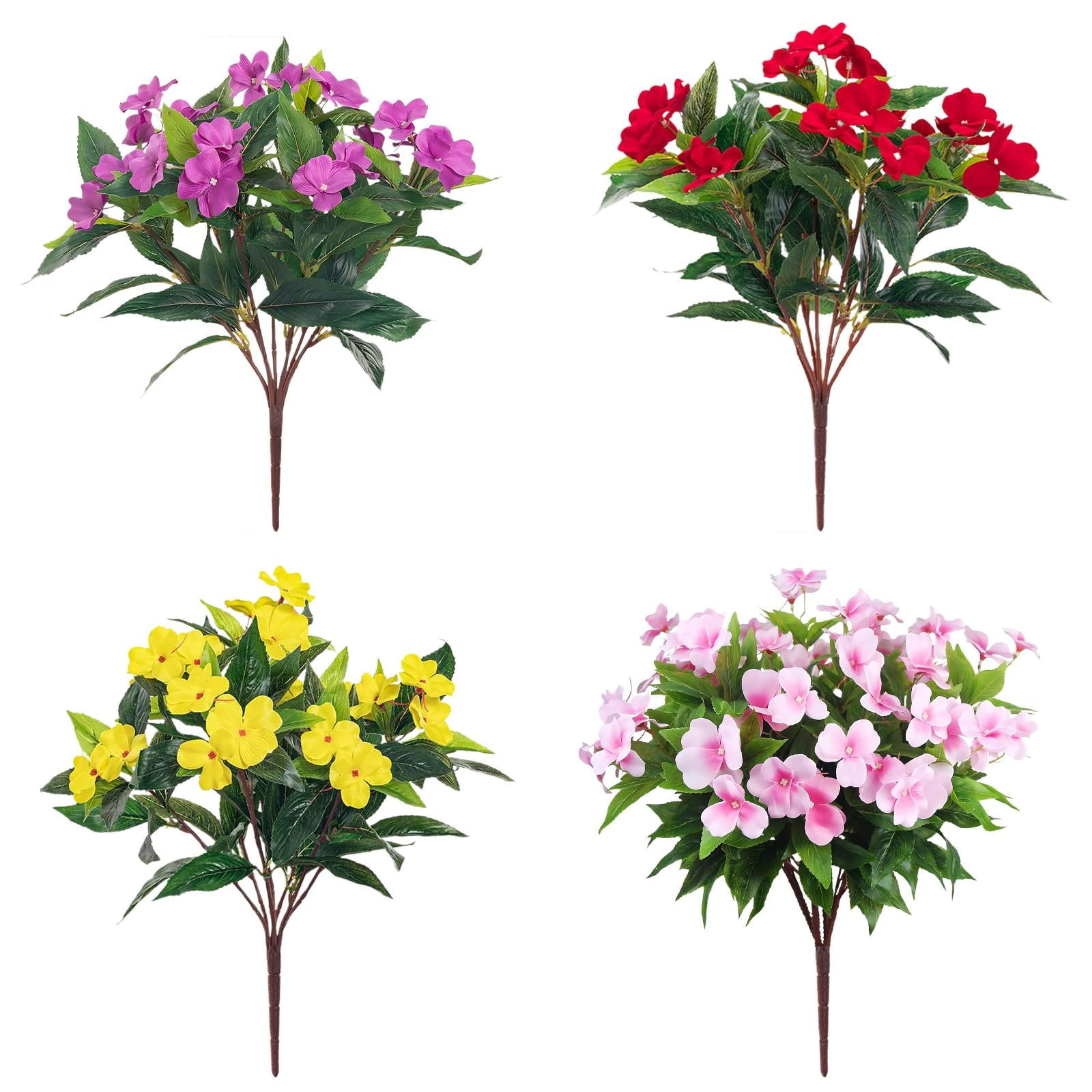 Impatiens, Artificial Impatiens for Outdoors, Artificial Flowers for ...