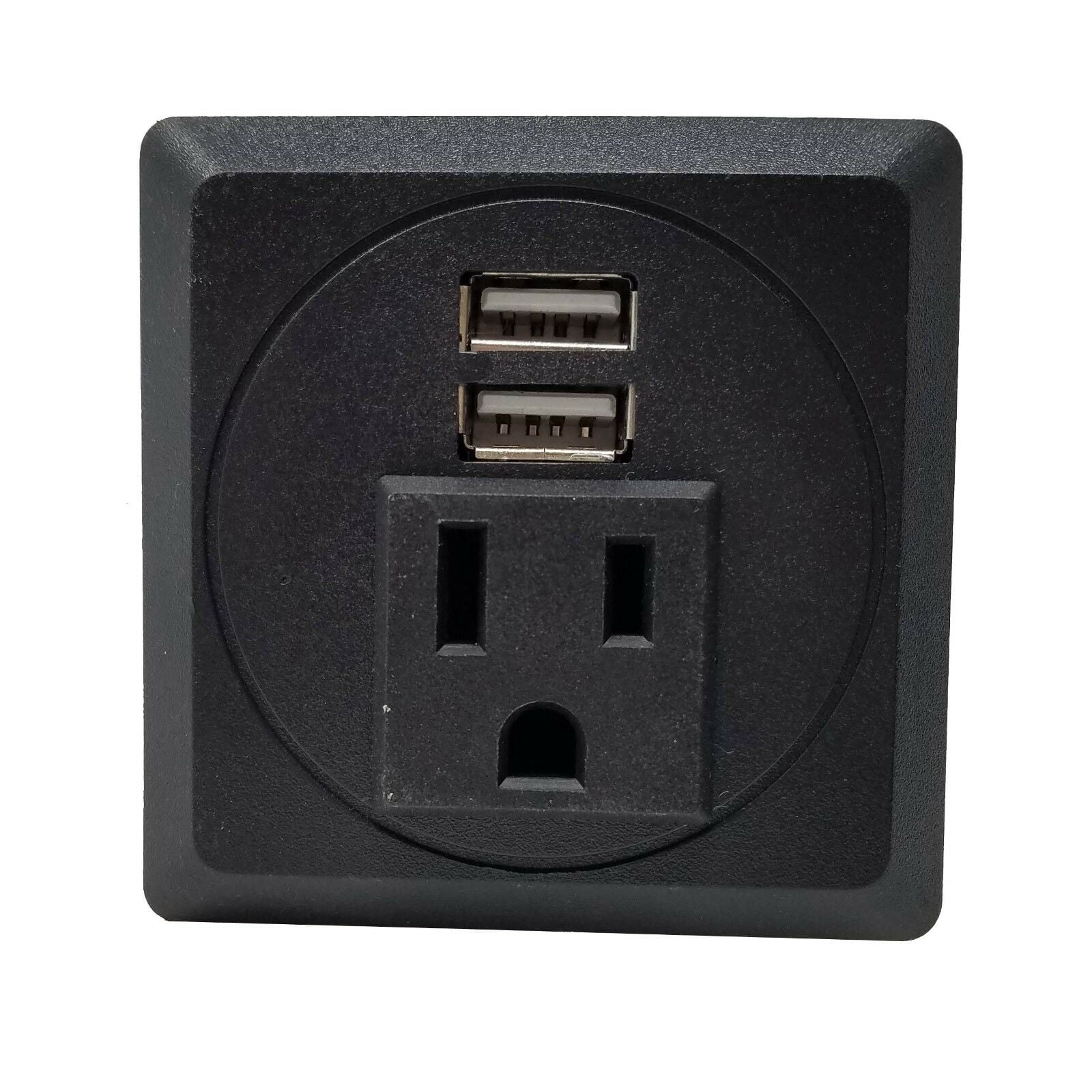 ImpecGear Power Grommet W/ 2 USB Charging Ports, Desktop Outlet W/ 1 AC ...