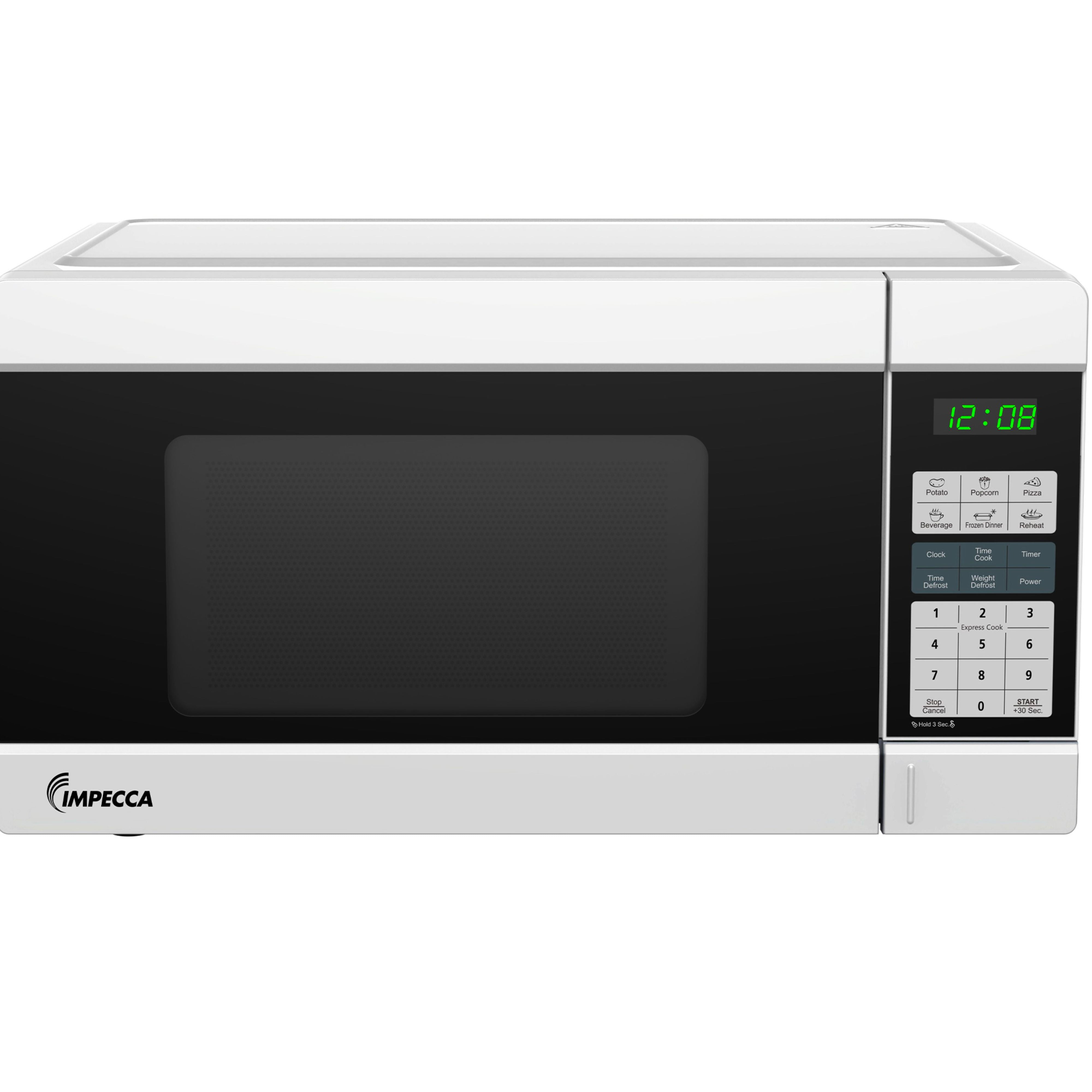 Impecca 1.1 CU FT Microwave Oven - White - Walmart.com