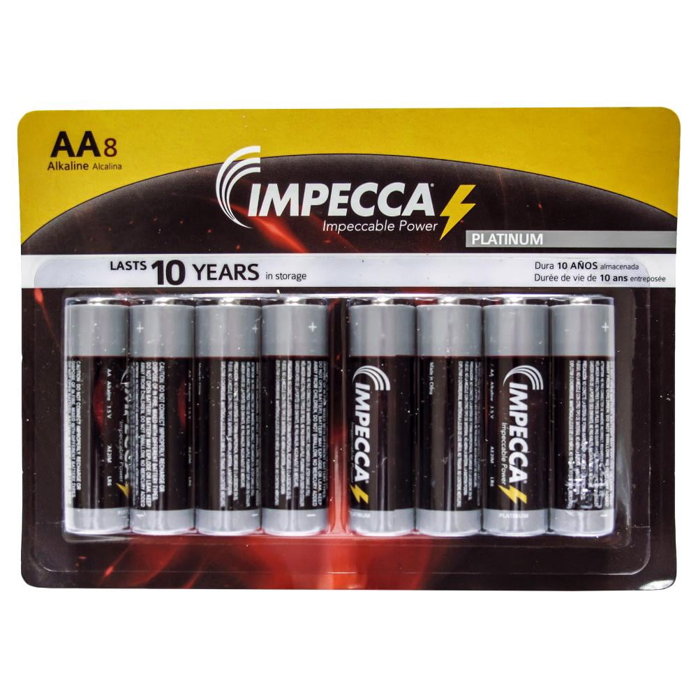 Impecca AE2IM-8B Alkaline Aa 8-pack [lr6-8b] - Walmart.com