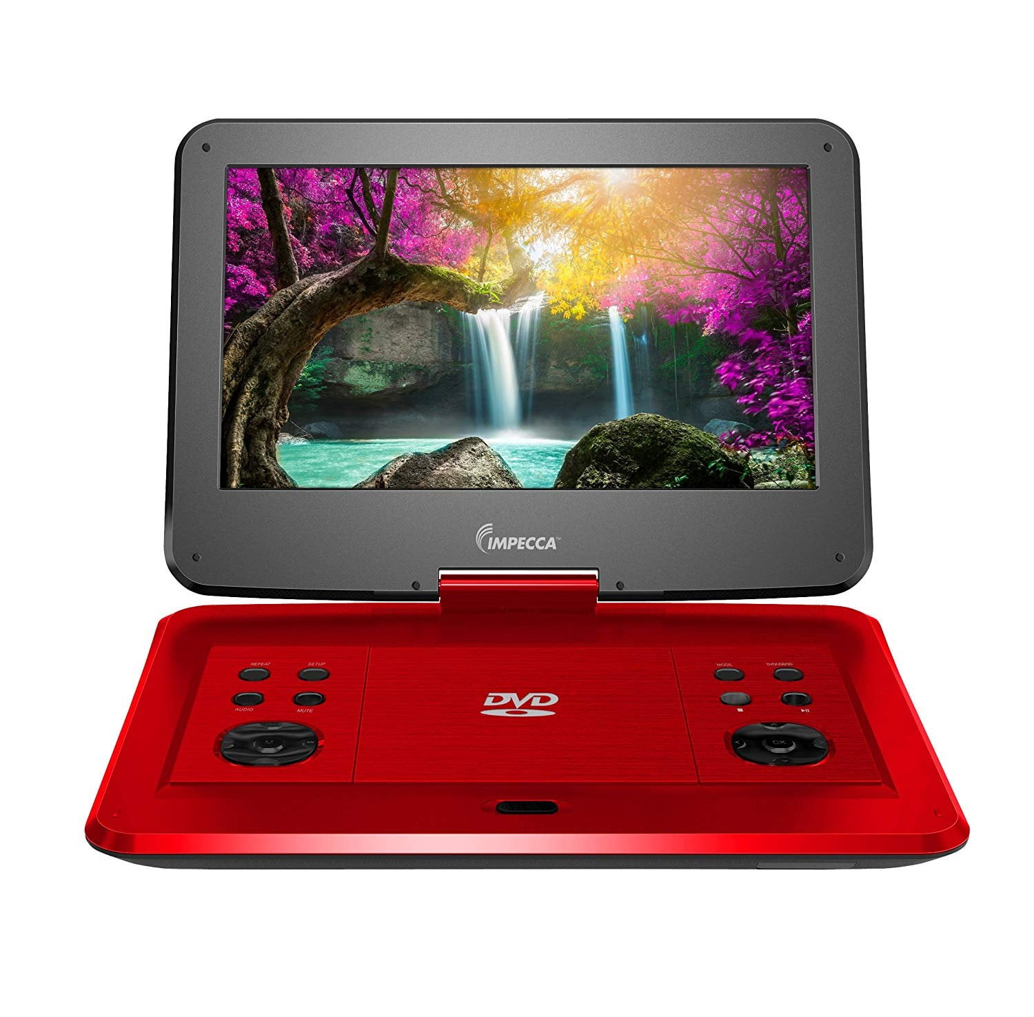 Impecca DVP-1330R 13in Portable Dvd Player, Red - Walmart.com
