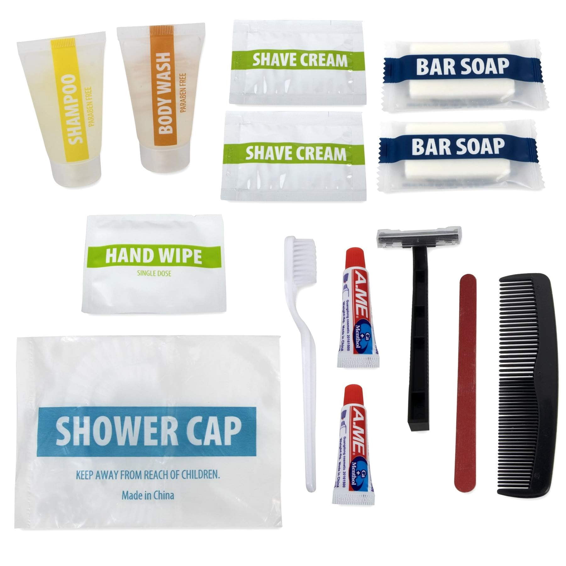 Impecgear Classic 15 Piece Unisex Travel Hygiene Toiletries Kit ...