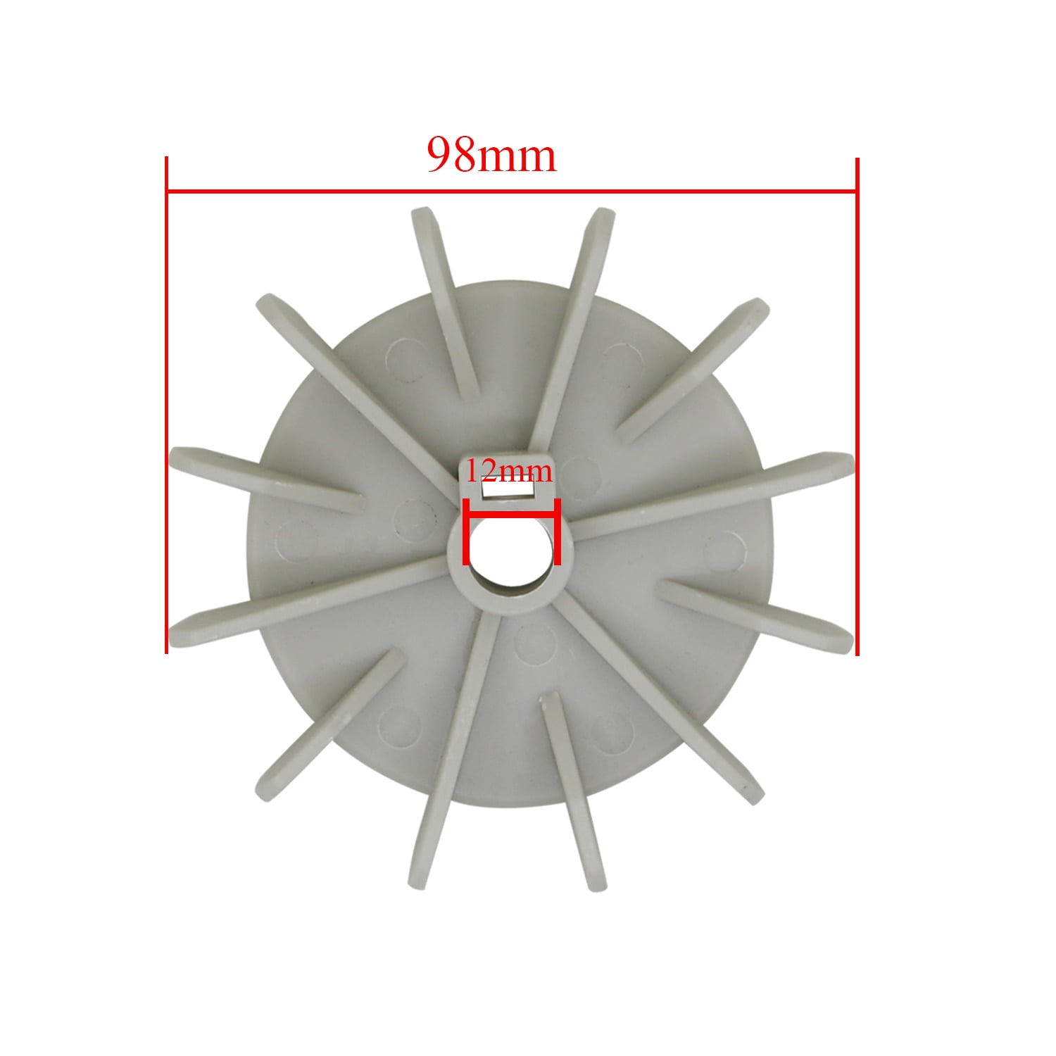 Impeller Plastic Motor Fan Blade Wheel Pump motor cooling fan Impeller ...