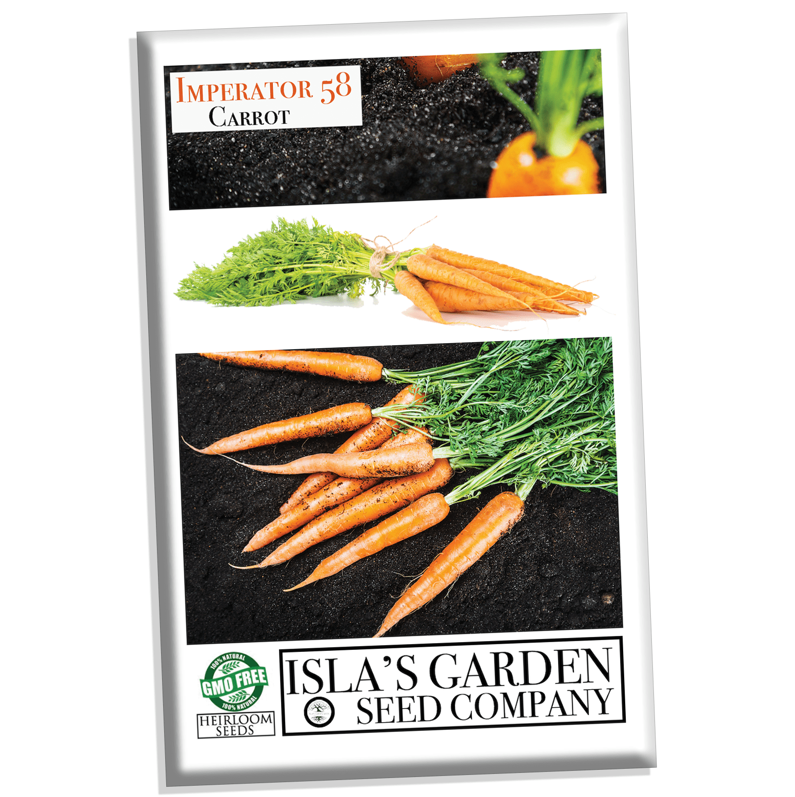 Imperator 58 Carrot Seeds for Planting, 400+ Heirloom Seeds Per Packet ...