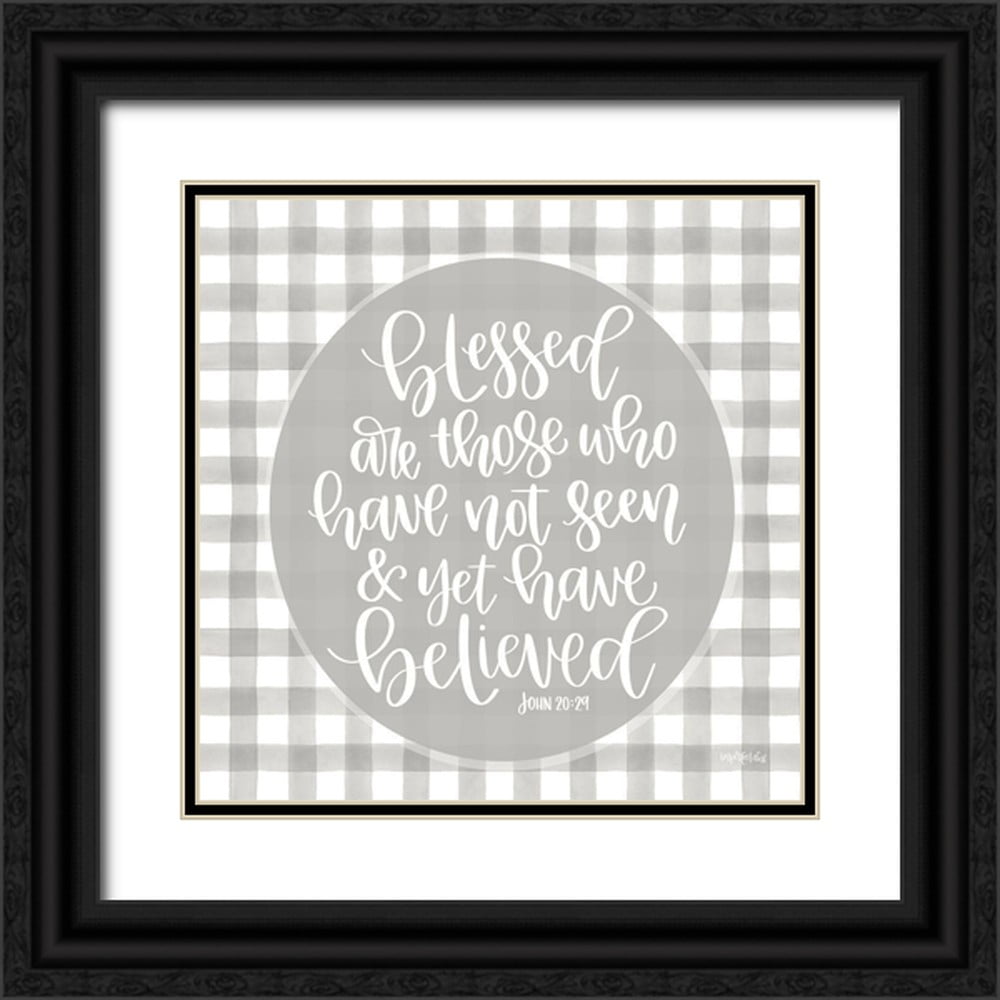 Imperfect Dust 12x12 Black Ornate Wood Framed with Double Matting ...