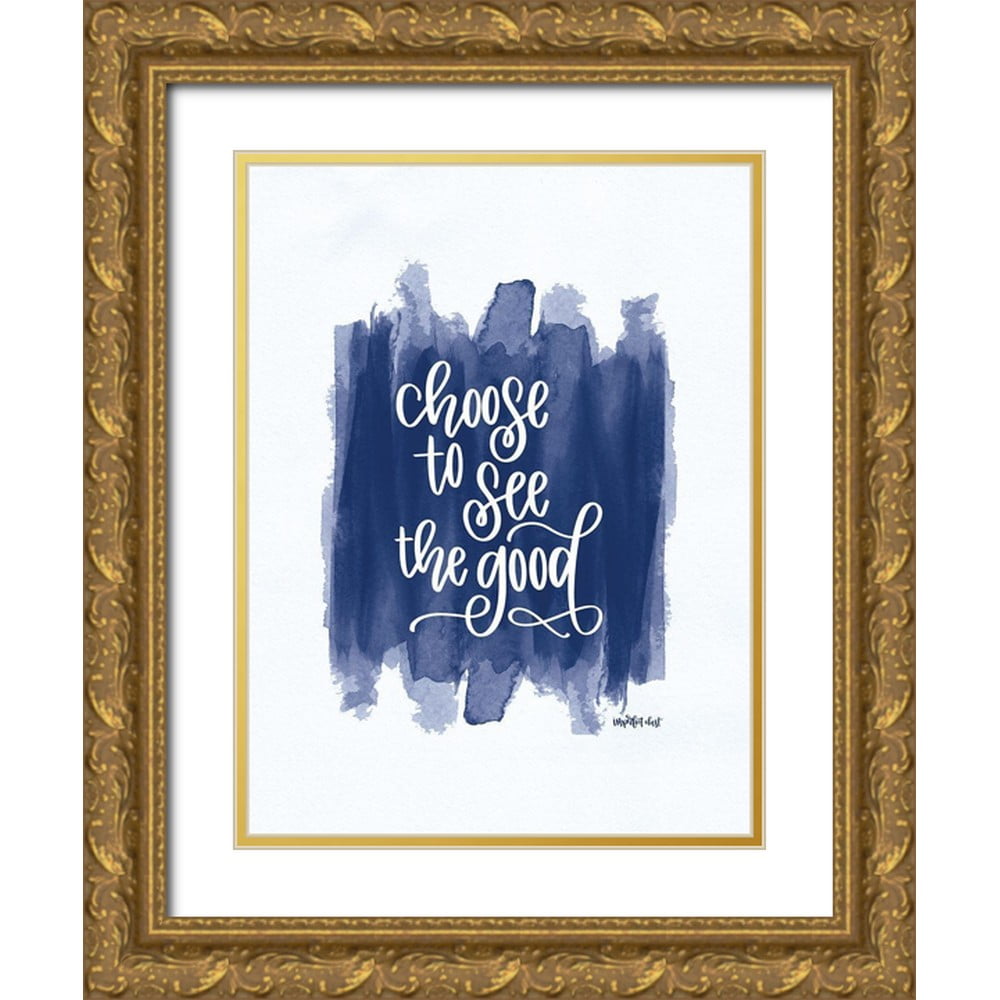 Imperfect Dust 12x14 Gold Ornate Wood Framed with Double Matting Museum ...