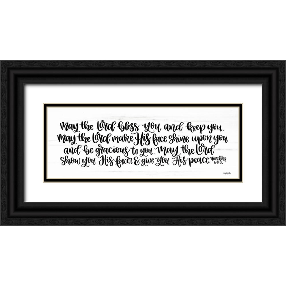 Imperfect Dust 18x9 Black Ornate Wood Framed with Double Matting Museum ...