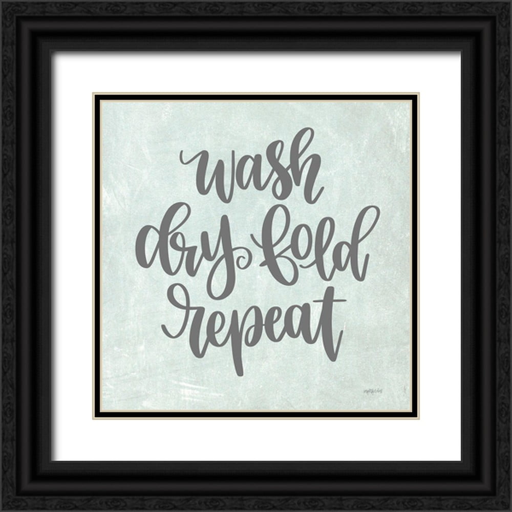 Imperfect Dust 20x20 Black Ornate Wood Framed with Double Matting ...