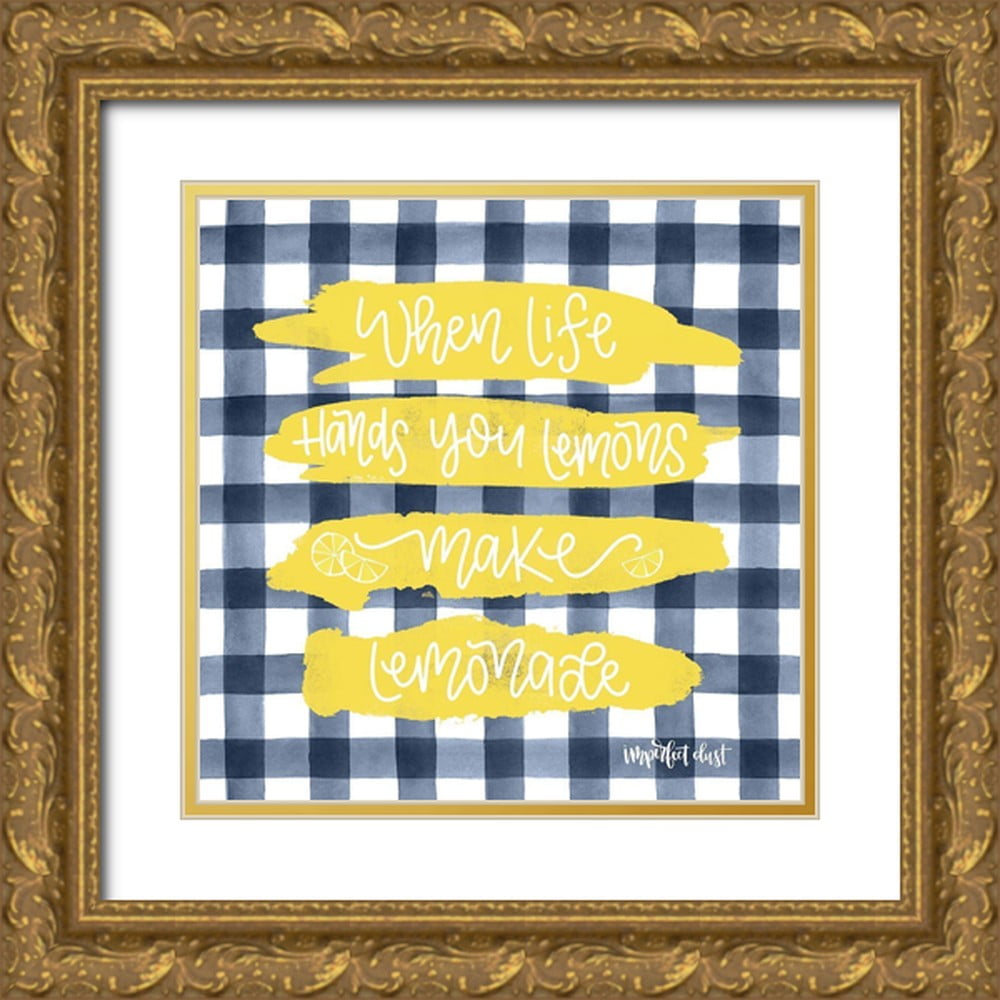 Imperfect Dust 26x26 Gold Ornate Wood Framed with Double Matting Museum ...