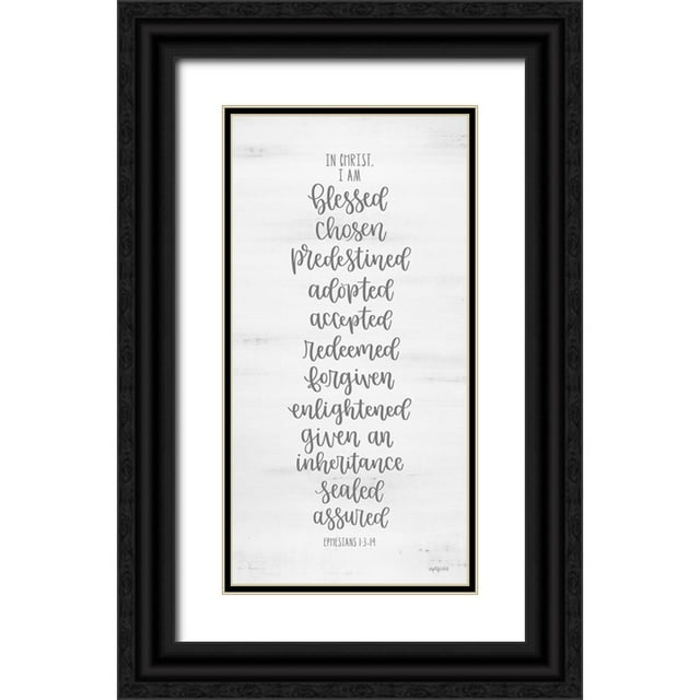 Imperfect Dust 9x14 Black Ornate Wood Framed with Double Matting Museum ...